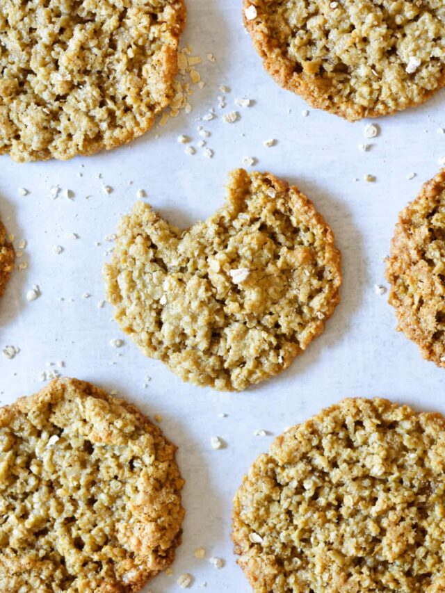 No Flour Oatmeal Cookies Story - caramel and cashews