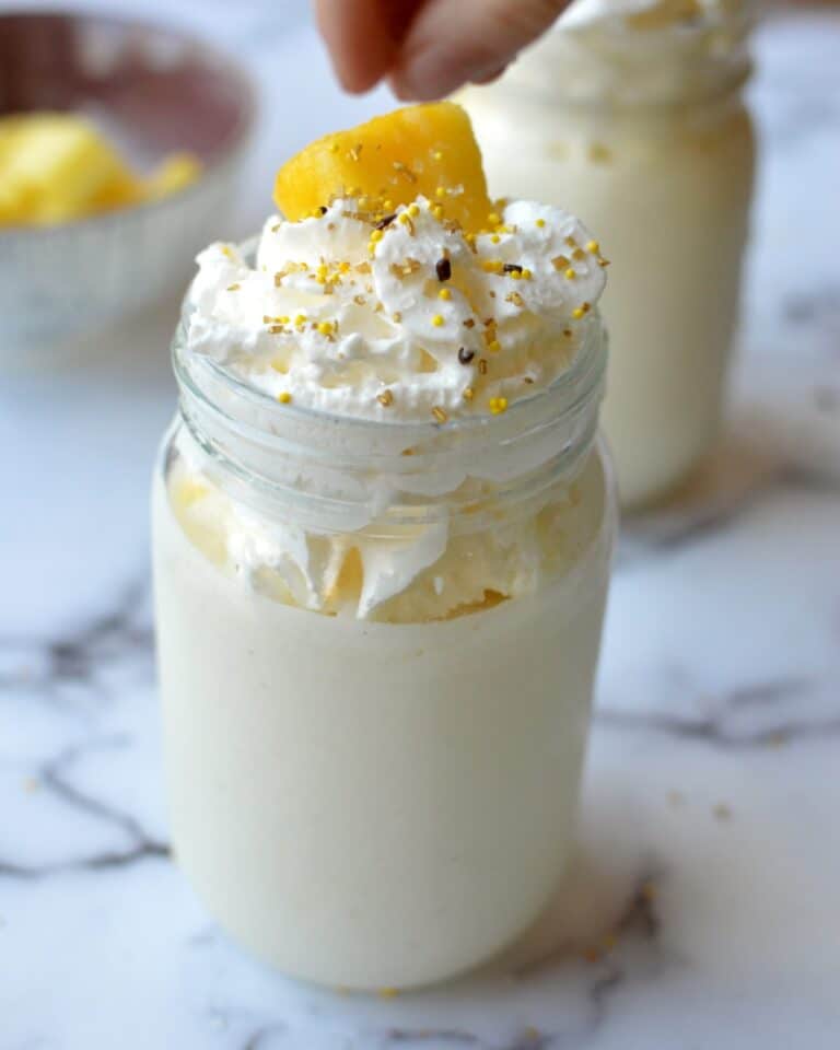 Pineapple Milkshake - caramel and cashews