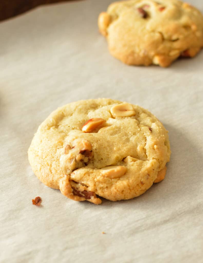 Chewy Mixed Nuts Cookies - caramel and cashews