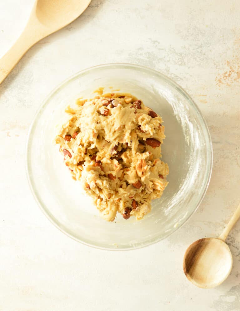 Chewy Mixed Nuts Cookies - caramel and cashews