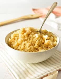 Easy Brown Rice & Quinoa - caramel and cashews