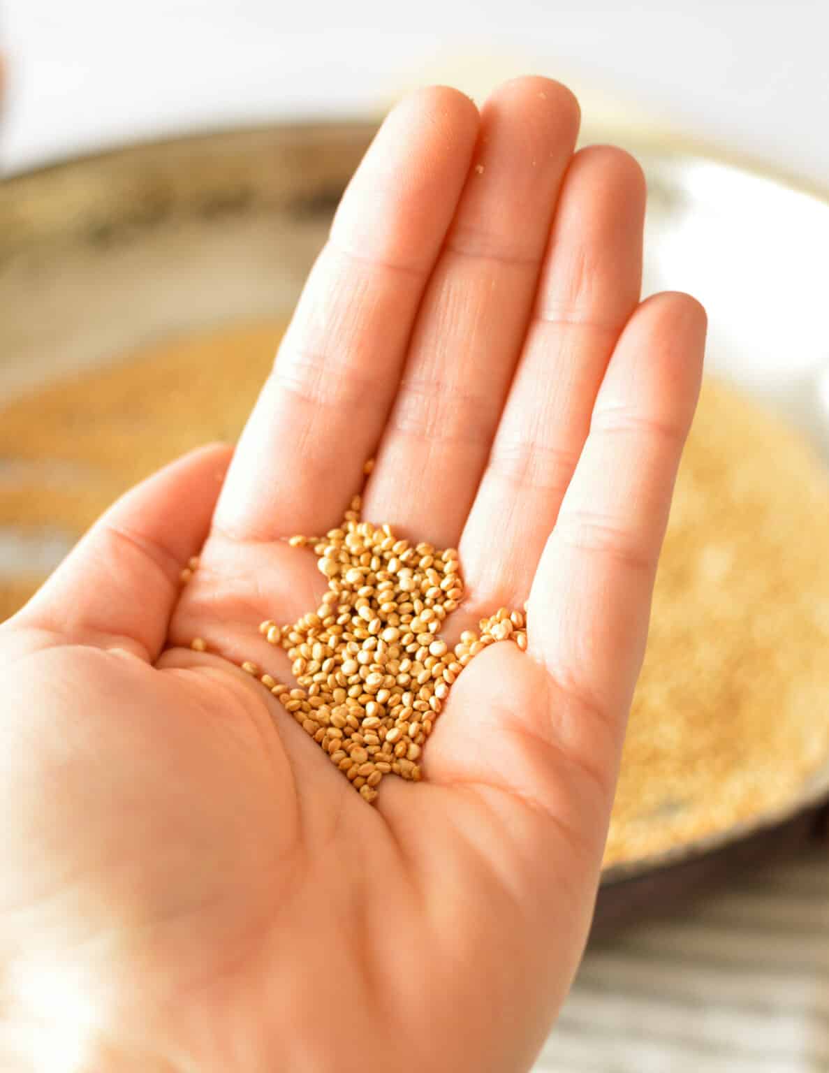 Popped Quinoa - How to Make Puffed Quinoa - caramel and cashews