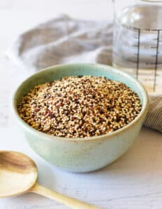 How to Cook Tri-Color Quinoa - caramel and cashews
