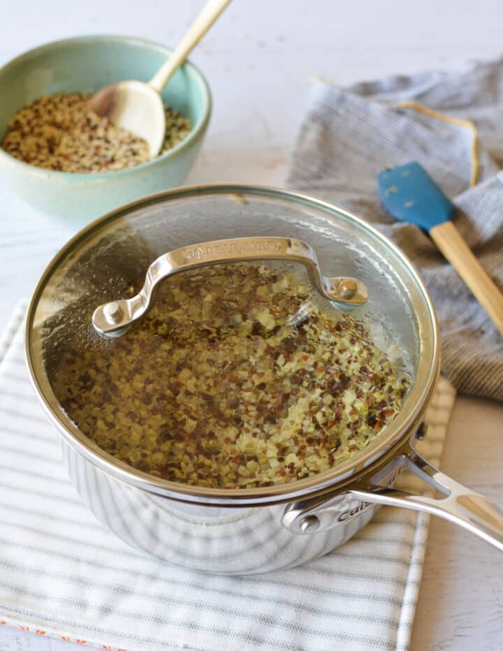 How to Cook Tri-Color Quinoa - caramel and cashews