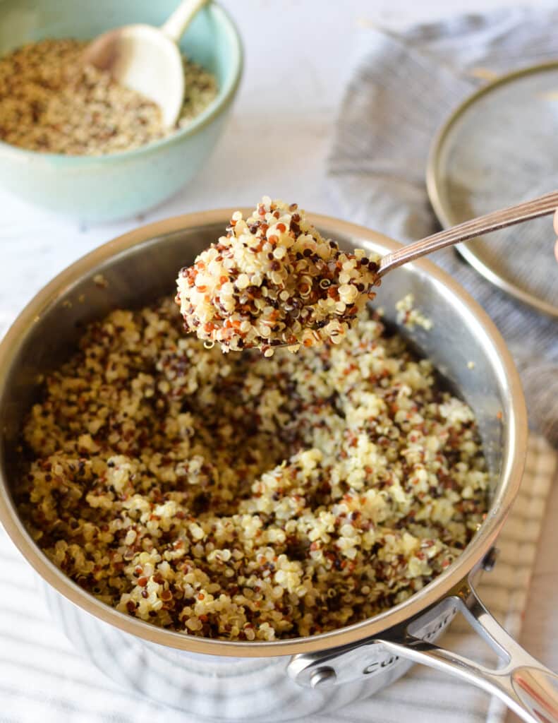 How to Cook Tri-Color Quinoa - caramel and cashews