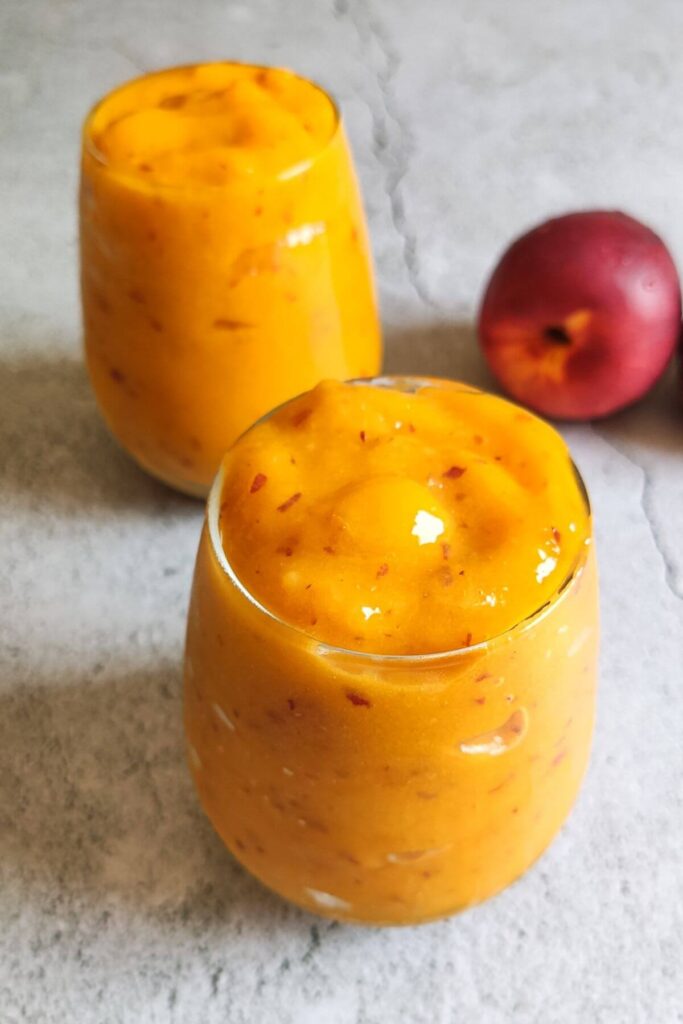 15 Best Frozen Peach Recipes - caramel and cashews