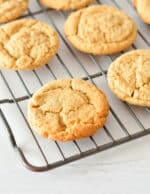 Chewy Peanut Butter Cookies - caramel and cashews