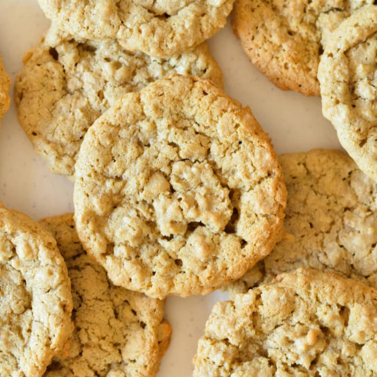 Oat Flour Oatmeal Cookies - caramel and cashews