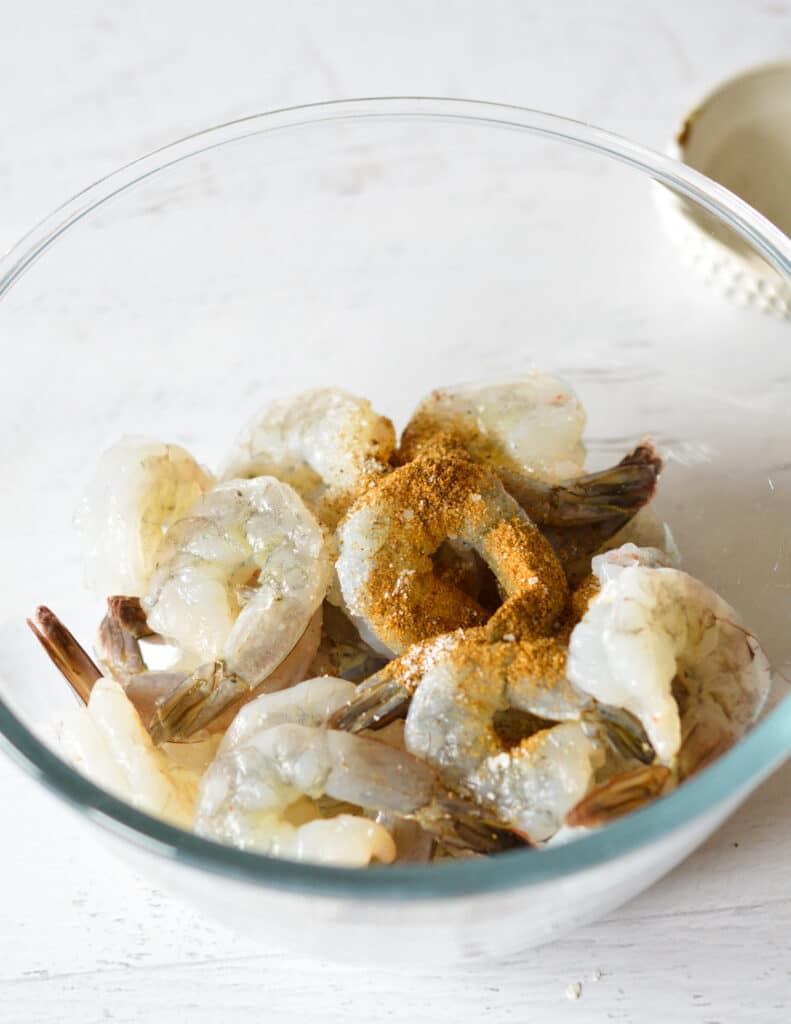 Juicy Pan-Seared Shrimp - caramel and cashews