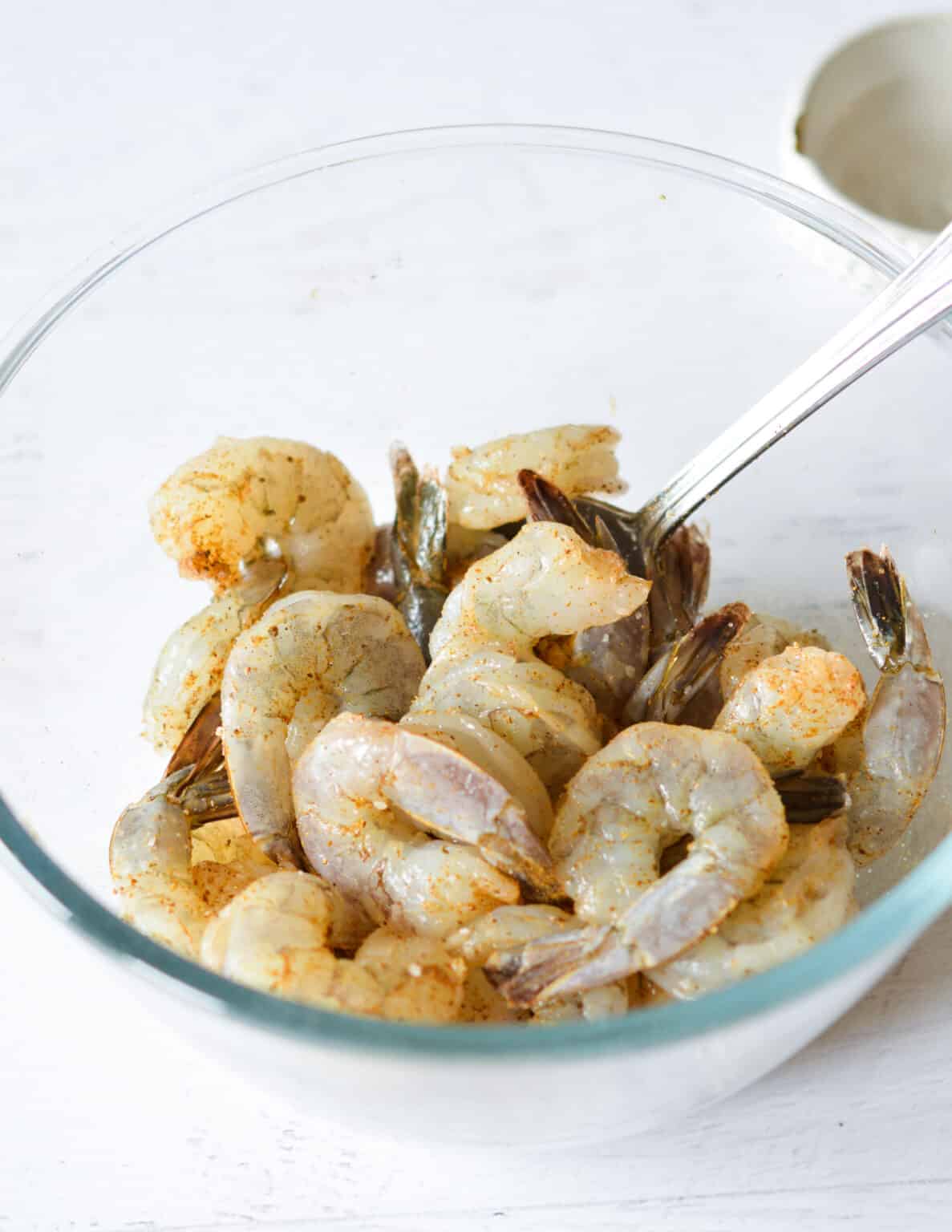 Juicy Pan-Seared Shrimp - caramel and cashews