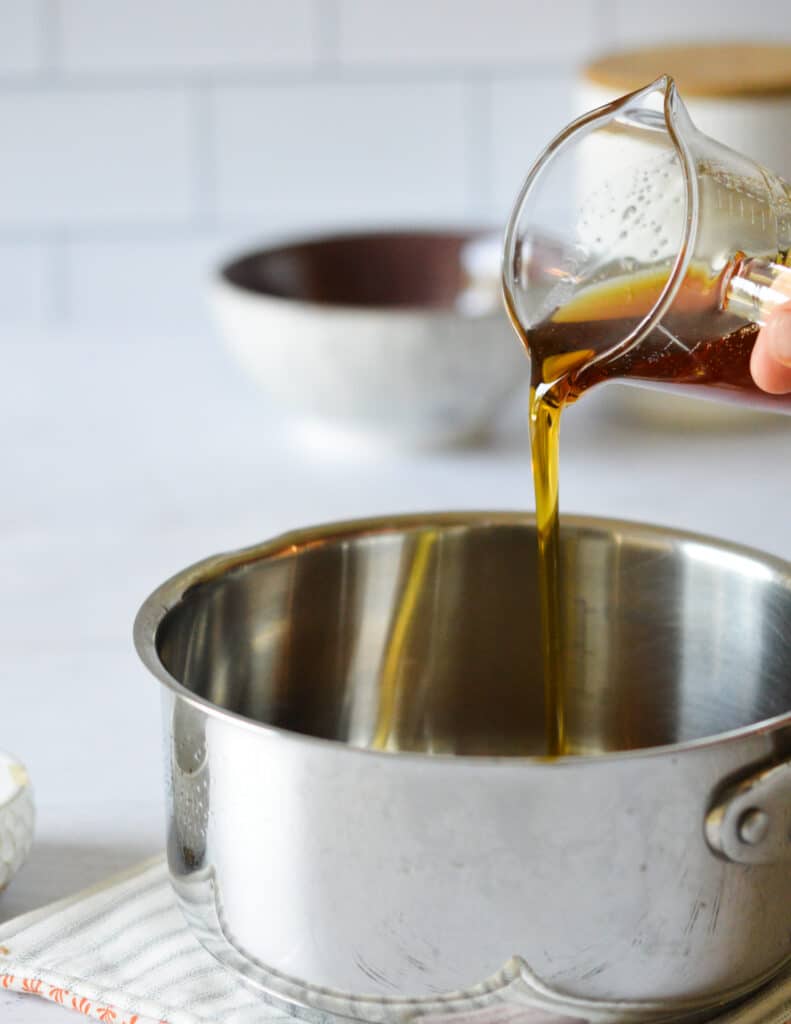 Spicy Maple Syrup - caramel and cashews