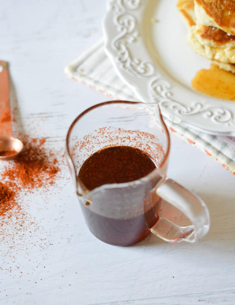 Spicy Maple Syrup - caramel and cashews