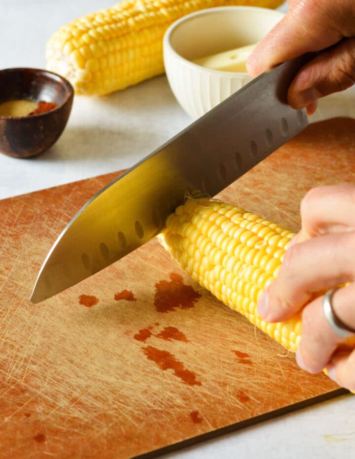 Buttered Corn Ribs - caramel and cashews