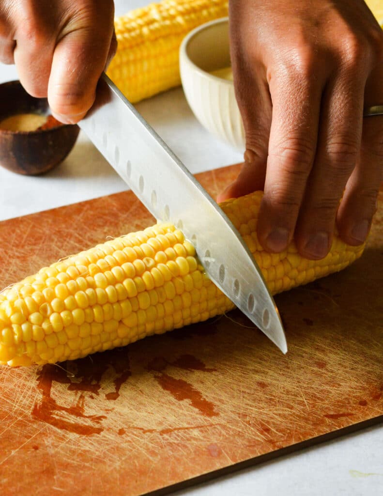 Buttered Corn Ribs - caramel and cashews