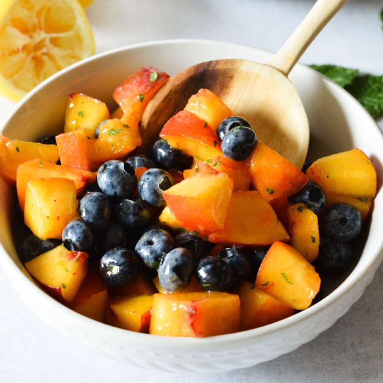 Mango Cucumber Salad - caramel and cashews
