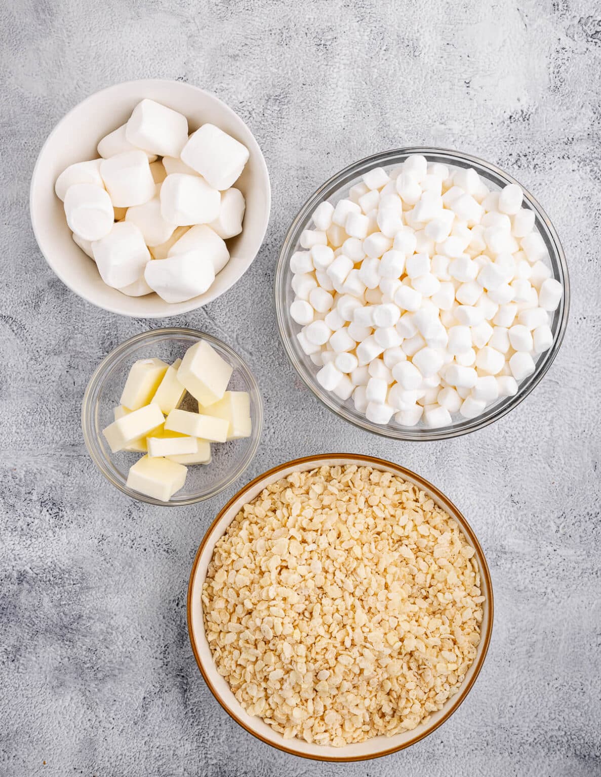 Brown Butter Rice Crispy Treats - caramel and cashews